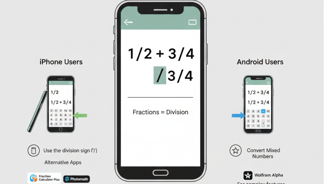 How to Put Fractions in a Calculator: Easy Steps for iPhone & Android (2025)